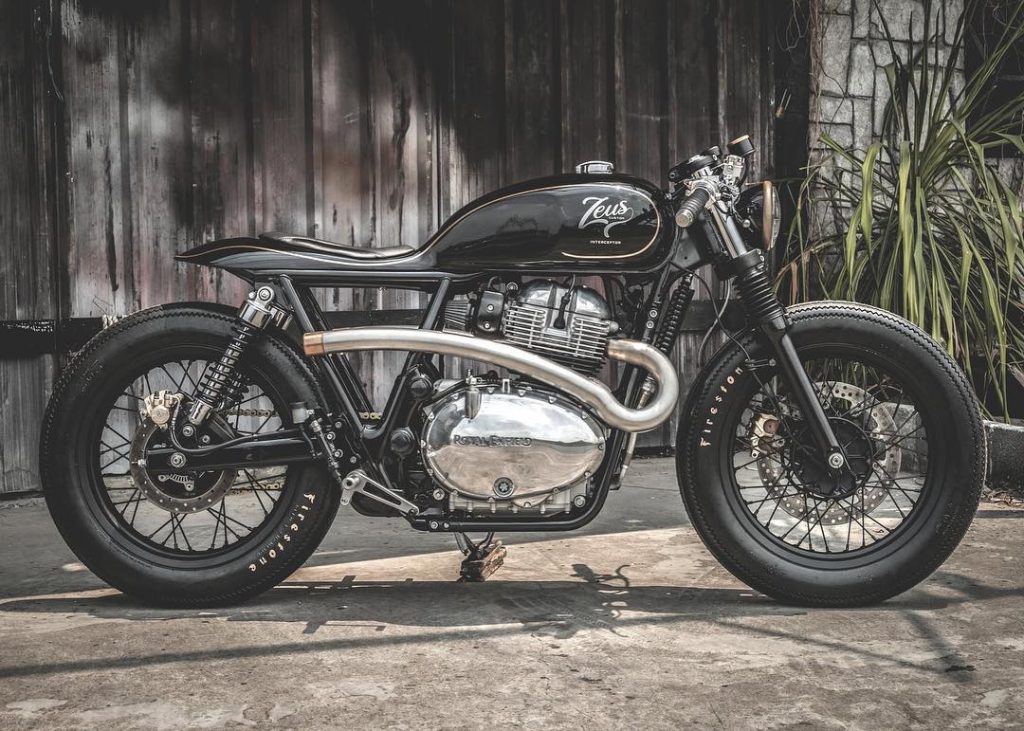 R.E. Interceptor 650 Custom by Zeus customs showcased at BIMS 2019